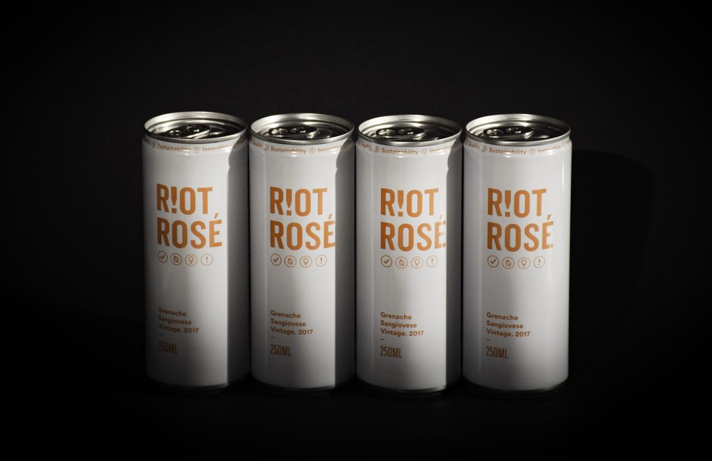 Riot Rose, wine in a can | The Wine Front
